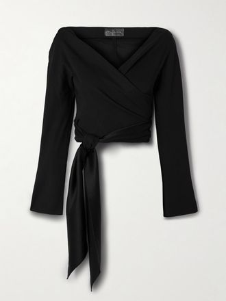 Cortana Haut Cache-coeur En Crêpe Stretch Ever - Noir