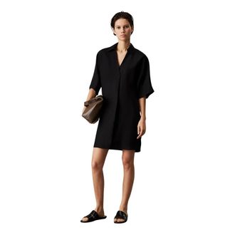 Calvin Klein Damen, Kleider, Schwarzk, MGr&ouml;&szlig;e