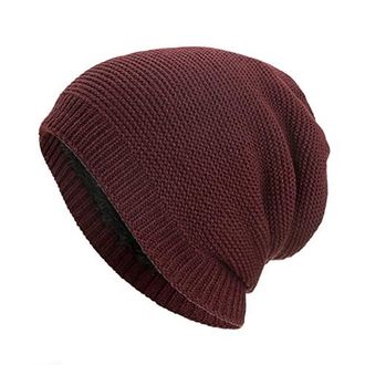 Generic Chapeau tricot&eacute; double face pour homme et femme - Casquette de sport de plein air d&eacute;contract&eacute;e et chaude - Chapeaux chauds pour lext&eacute;rieur et lint&eacute;rie