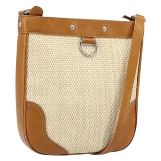 Burberry Sac &agrave; bandouli&egrave;re en toile Pre-owned - Femme - Pre-owned - Beige - Taille: ONE Size