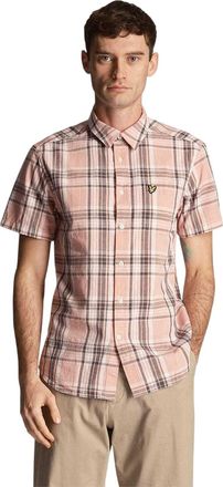 Lyle & Scott Hemd f&uuml;r Herren, kurz&auml;rmlig (Pink)