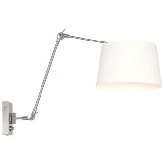 Steinhauer Wandleuchte - Prestige Chic - stahl - leinen metall - Steinhauer