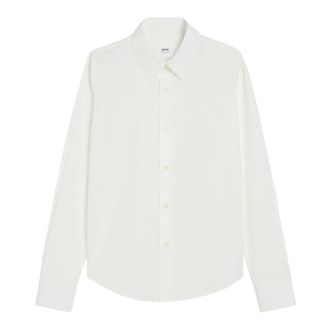 Ami Wei&szlig;e Hemd mit Kn&ouml;pfen- Lange &Auml;rmel - - Blouses & Shirts - Damen - Wei&szlig; - L