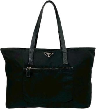 Prada Pre-owned Vintage Nylon Tote - Femme - Pre-owned - Noir - Taille: ONE Size