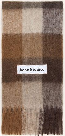 Acne Studios Schal Mit Alpaka braun