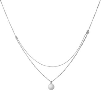 Zeeme Silber Halskette Silber 925 zweireihig 38+5cm lang