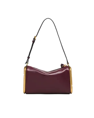 Marc Jacobs Womens Shoulder Bag Scene Dark Port Cow Leather