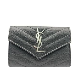 Saint Laurent Porte-cartes daffaires Pre-owned - Femme - Pre-owned - Noir - Taille: ONE Size