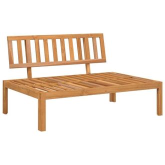 vidaXL Garten-Mittelsofa aus Paletten Massivholz Akazie Vidaxl