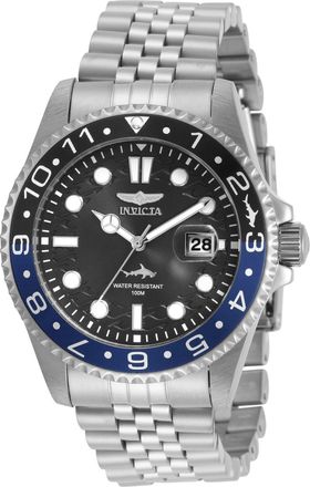 Invicta Pro Diver 30620 Herren Uhr - Quartz Bewegung - Edelstahl mit Schwarzem Zifferblatt - 43 mm