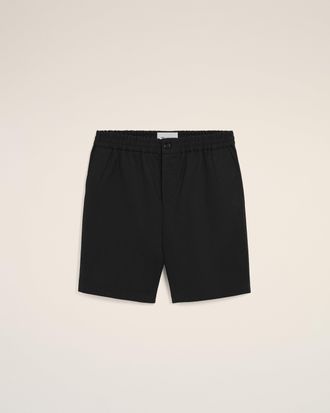 Ami Short Noir Taille Elastiqu&eacute;e Ami De Coeur en Coton Noir - XL - Homme