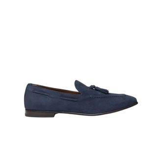 Scarosso Homme, Chaussures, Bleu, Taille: 43 1/2 EU Mocassins &agrave; pampilles en daim bleu