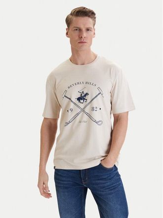 Beverly Hills Polo Club T-Shirt W126-BHMTS-1020-39P Beige Regular Fit