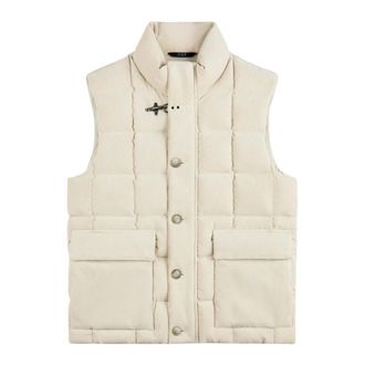 Fay Gilet en velours c&ocirc;tel&eacute; - Homme - Vestes - Beige - Taille: M