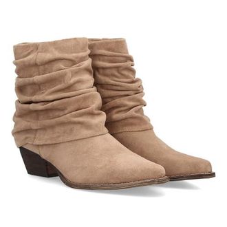 Shoes & Blues Bottines pour femme avec talon, &eacute;l&eacute;gantes et confortables, avec fermeture &eacute;clair et bout rond, pour toutes les occasions, kaki, 39 EU