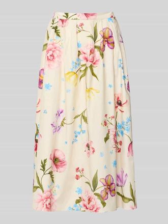 Oui Midirock im Allover-Look