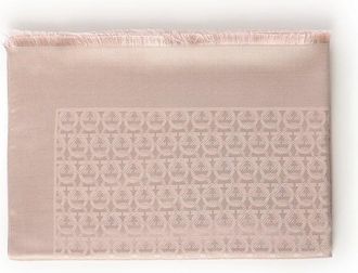 Ferragamo Femme, Accessoires, Beige, Taille: ONE Size Gancini &Eacute;tole en Soie et Laine