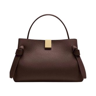 Yuzefi Mini Pebble Grain Leather Espresso Tasche - - Bags - Damen - Braun - ONE SIZE