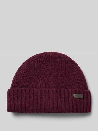 Barbour Beanie mit Logo-Patch