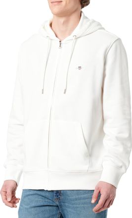 GANT Herren Reg Shield Full Zip Hoodie Sweatshirt, Eggshell, 3XL