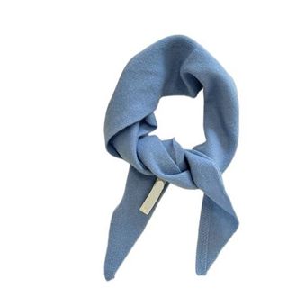 Generic &Eacute;charpe triangulaire en tricot - Ch&acirc;le chaud avec pompons pour lhiver, Couleur 11, 38cmX110cm