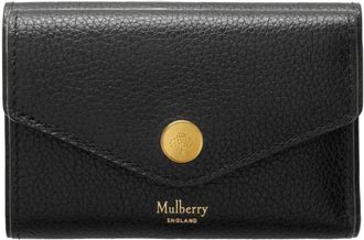 Mulberry portefeuille en cuir à rabat - Noir