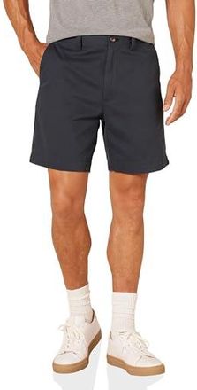 Amazon Essentials Short Chino Coupe Classique, Entrejambe 18 cm Homme, Bleu Marine Foncé, 34W