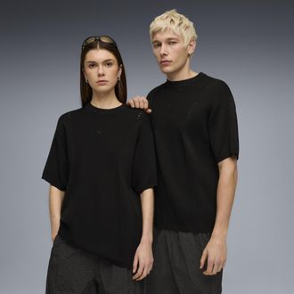 Puma T-shirt d&eacute;contract&eacute; tricot&eacute; CLRT Unisexe, Accessoires, Noir, XXL