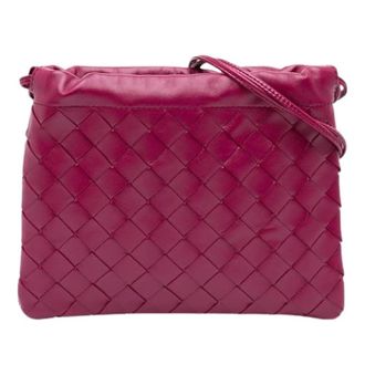 Bottega Veneta Pre-owned Vintage Woven Leather Crossbody Bag - Femme - Pre-owned - Violet - Taille: ONE Size