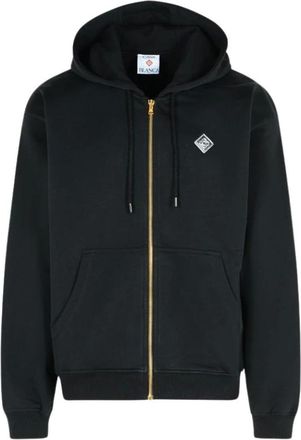 Casablanca Homme, Sweatshirts et sweats à capuche, Noir, Taille: 2XL Casa Chrome Full Zip Sweat à capuche