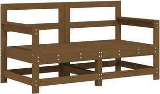 vidaXL Garten-Ecksofas 2 Stk. Honigbraun Massivholz Kiefer Vidaxl