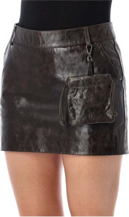 The Garment Margo Pencil Skirt - Femme - Jupes - Brun - Taille: 34 FR