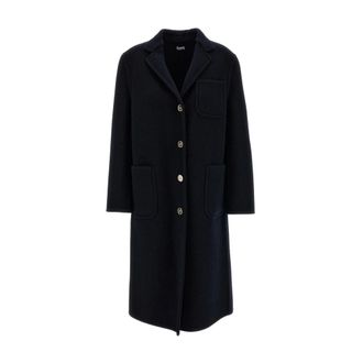 Thom Browne Einknopf Wollmantel - - Coats - Damen - Blau - XS