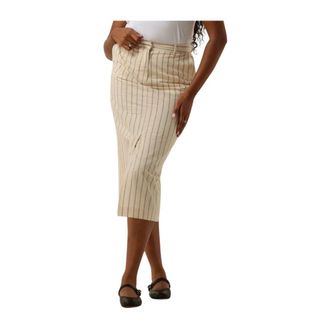 Selected Sandfarbener Bleistiftrock - - Skirts - Damen - Beige - S