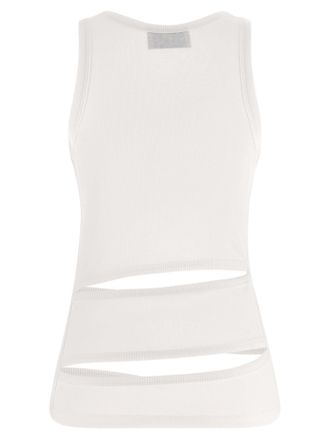 Coperni Womens White Organic Cotton Tank Tops