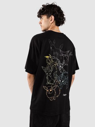 Dolly Noire x Pokemon Eevee Evolution T-Shirt black