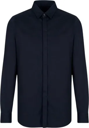 A|X Armani Exchange Homme, Chemises, Bleu, Taille: L Chemise Classique