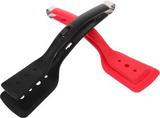 Cabilock 2 Stück Silikon Küchenzange Für Lebensmittel Flipper Clip Bbq Klammer Mit Edelstahl Und Silikon Für Täglichen Gebrauch Bei Familienfeiern, Frühstücken