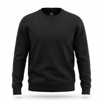 H&egrave;SKIMO Homme, Sweatshirts et sweats &agrave; capuche, Noir, Taille: 2XL SweaT-shirt en coton Supima &agrave; col rond