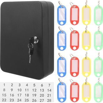 Pretyzoom Wandmontierter Schlüsselkasten mit Schloss Haken Schlüsselaufbewahrung Box für Immobilienverwaltung und Autos Sichere Schlüsselorganisation Installier