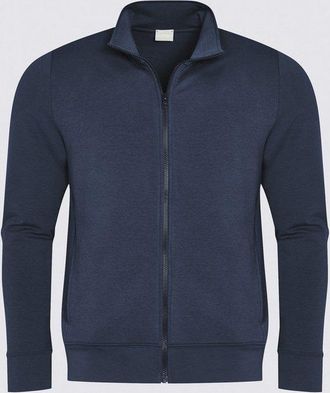 Mey Sweatjacke Mey Herren Rei&szlig;verschlussjacke Serie Enjoy Uni (1-tlg) Sweatjacke, zeitloses Design, Lyocell-Baumwoll-Mix
