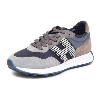 Hogan H601 H Patch Righe - - Shoes - Herren - Blau - 44 EU