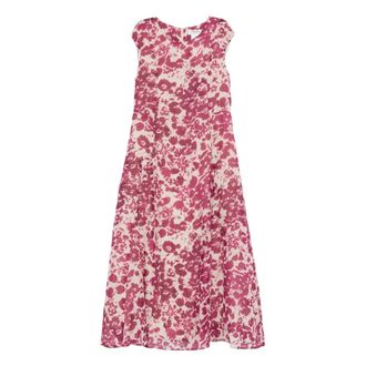 Max Mara Femme, Robes, Multicolore, Taille: 36 FR Peonie Robe Maxi Trap&egrave;ze