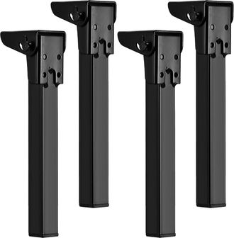 Generic Klapptisch Beine - 4 St&uuml;ck Metallbeschl&auml;ge | Metallm&ouml;bel Beine f&uuml;r DIY-Projekte, Kaffeetabellen, und Workstations, Perfekt f&uuml;r Apartments, Wohnzimmer,