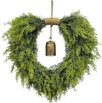 Generico Weihnachtskranz mit Glocke | Türkranz mit dekorativen Glocken für Weihnachten - Dekoration für, Fenster im Freien, Wände, Tisch, Haus, Kamine