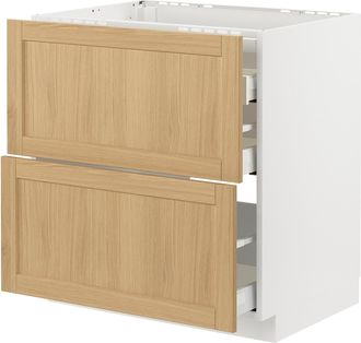 IKEA METOD / MAXIMERA Unterschr.f Kochf/2 Fronten/3 Sch