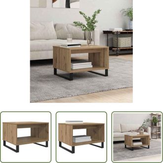 vidaXL Wohnzimmer - Couchtisch Artisan-Eiche 60 x 50 x 40 cm Holzwerkstoff