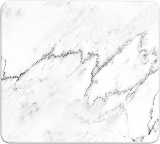 WENKO Universal Herdabdeckplatte Mod. Marmor vielseitig einsetzbar als Spritzschutz und Schneidebrett Kratzfeste Oberfläche aus gehärtetem Glas 56 x 50 cm