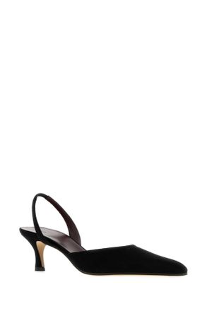 The Row Inez Slingback Heel - Black