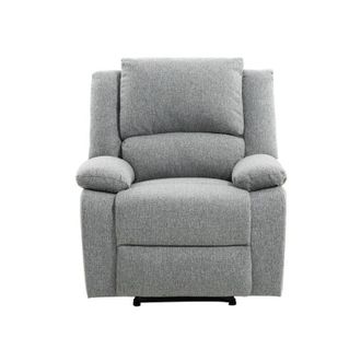 Usinestreet Usinestreet - relaxxo - Fauteuil Relaxation 1 place leo en Tissu - Gris clair